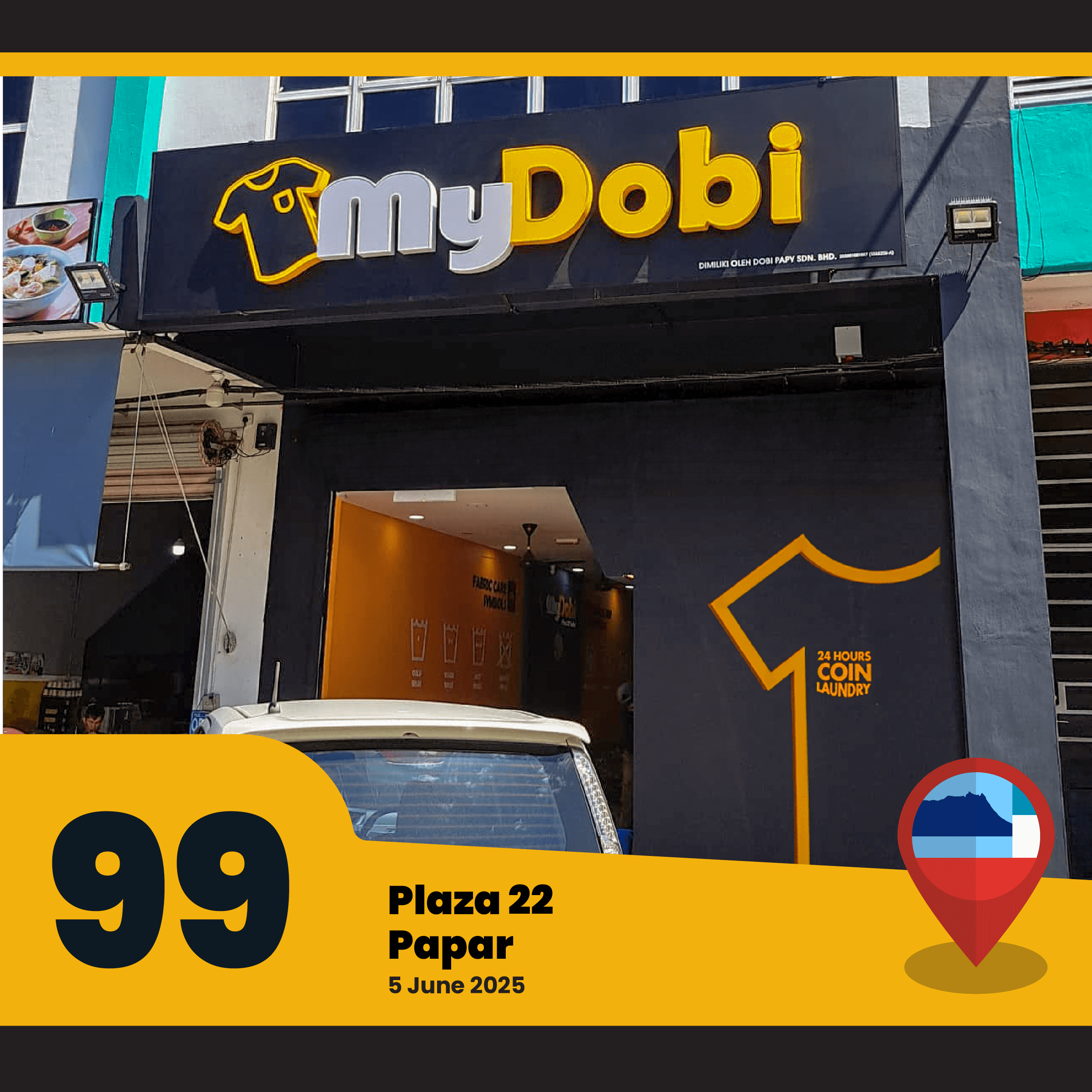 myDobi® Plaza 22 Papar Sabah – HS Laundry Sdn. Bhd. 201701033236 (1247407K)